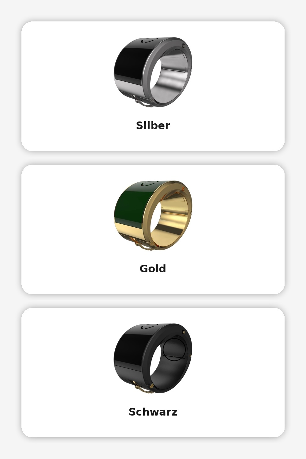 Design-Armband mit Alarmfunktion, gold - Alarmbands | Notrufuhr ...